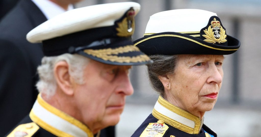 Princess Anne Marches in Queen Elizabeth II's Funeral Procession ...